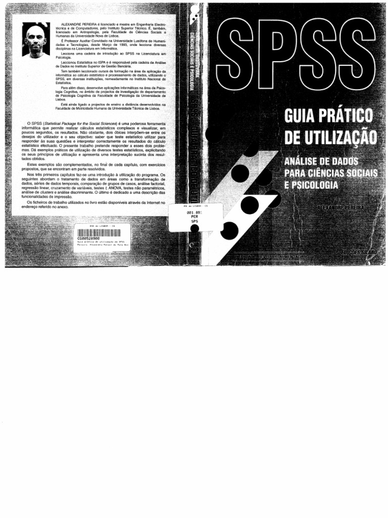 SPSS - Guia Prático de Utilização | PDF