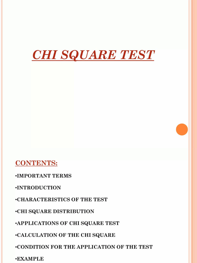 Chi Square | PDF