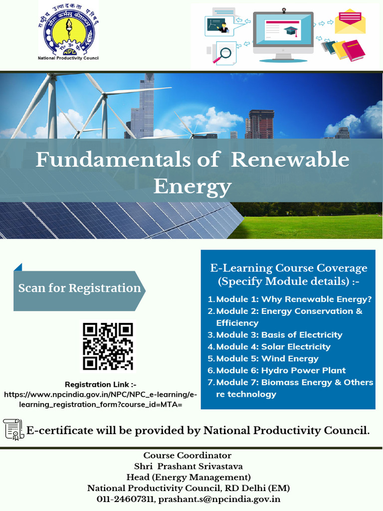 Fundamentals of Renewable Energy | PDF