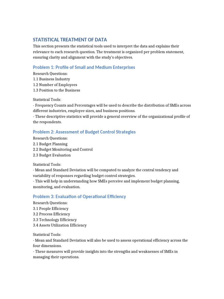 Statistical Treatment of Data-1 | PDF | Statistics | Student's T Test