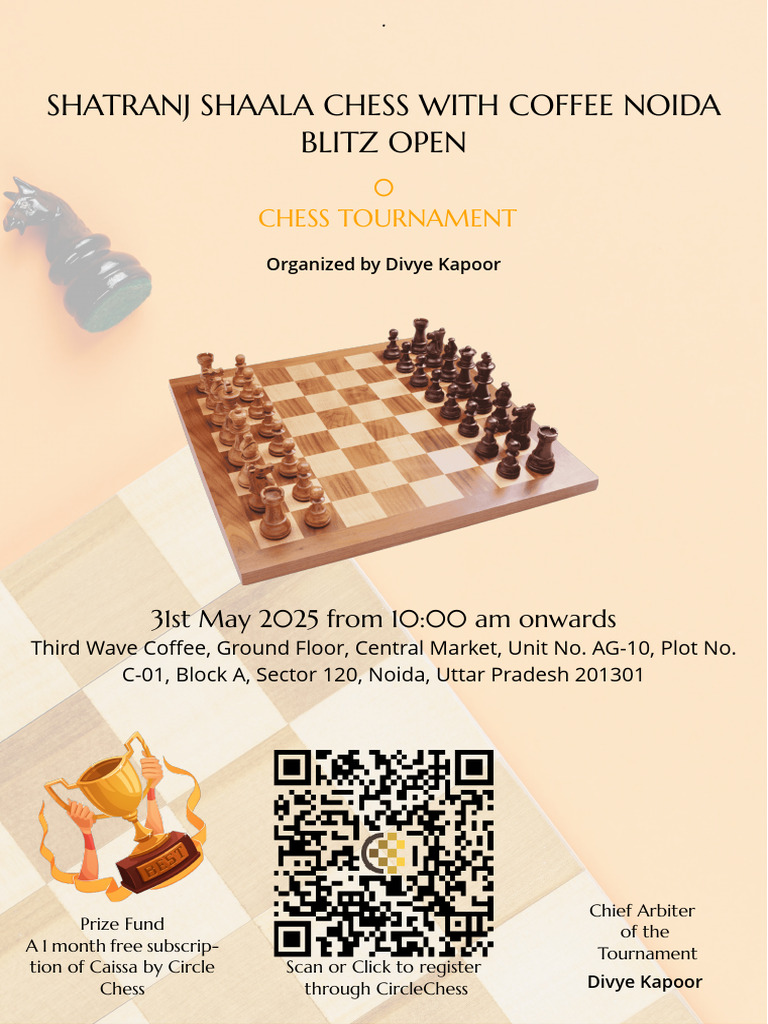 Shatranj Shaala Chess With Coffee Noida Blitz Open | PDF | Chess ...