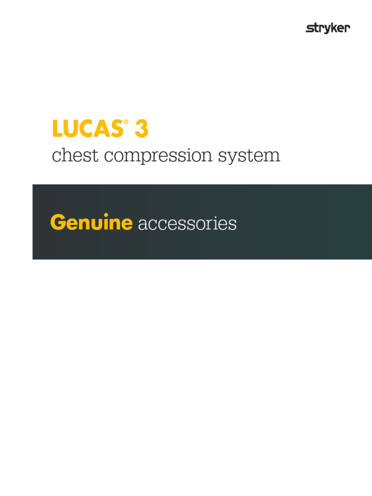 LUCAS 3 Chest Compression Accessories | PDF | Battery Charger ...