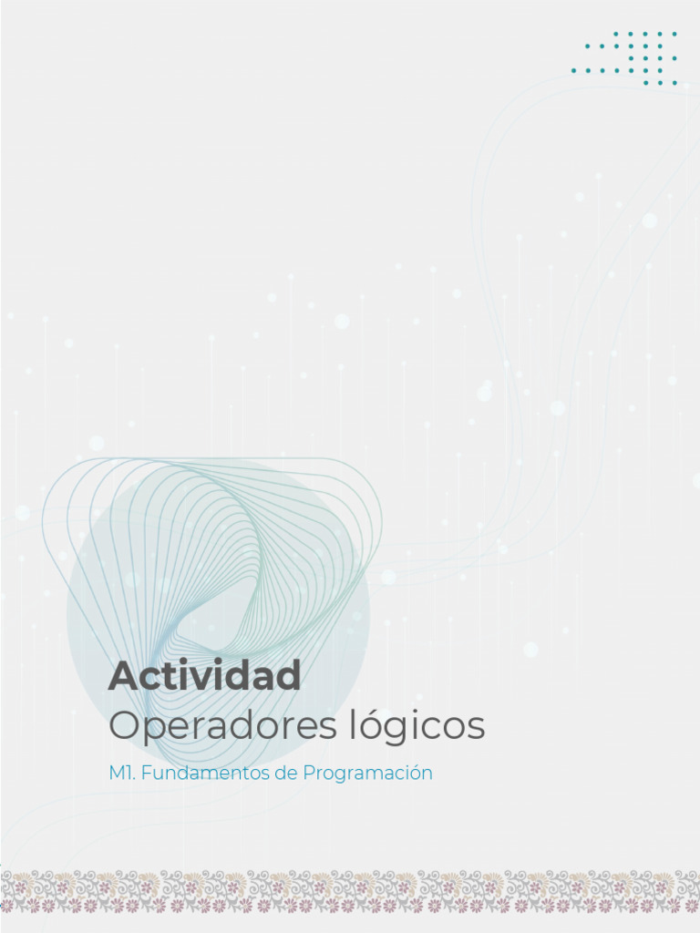 M1 ACT 1A OperadoresLogicos | PDF