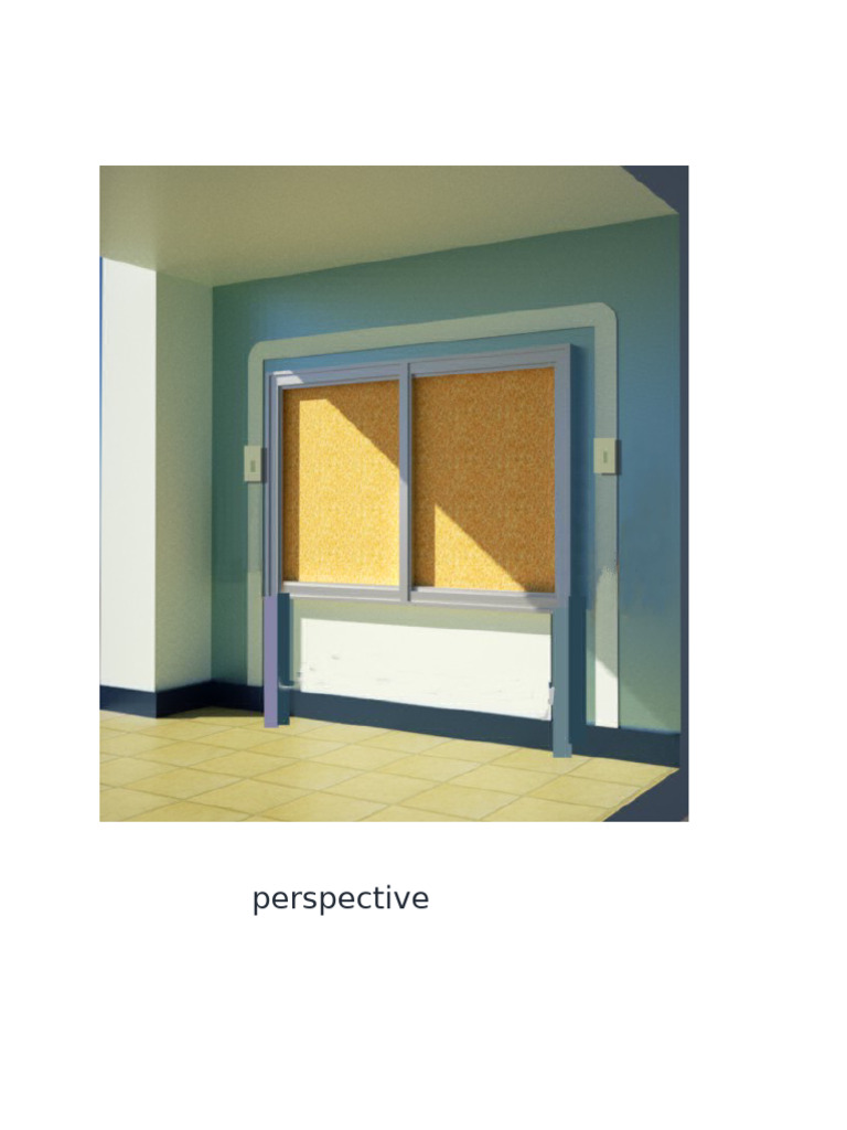 Proposed Design For A Bulletin Board With Glass Partition | PDF