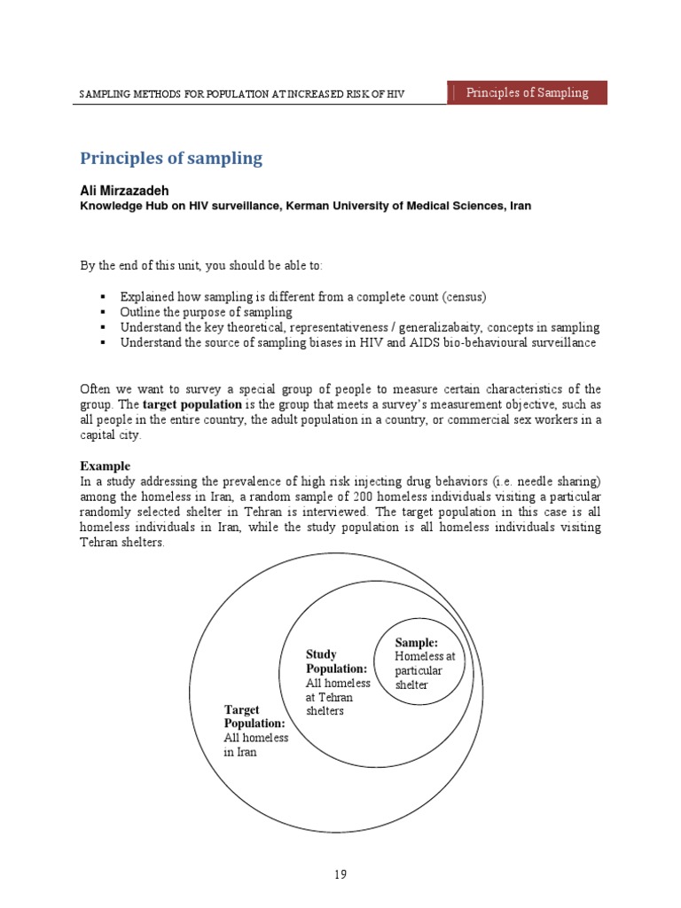 Principles of Sampling | PDF | Sampling (Statistics) | Confidence Interval