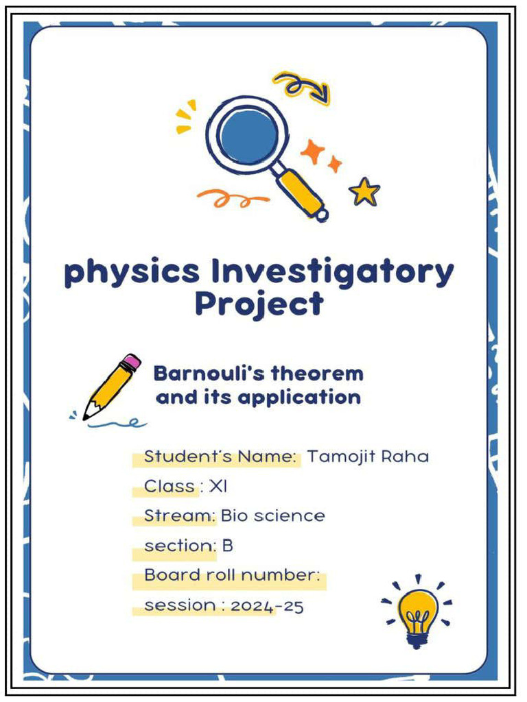 Physics Investigatory Project | PDF