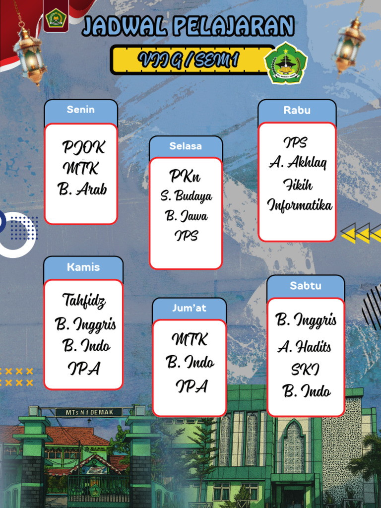 Jadwal Mapel | PDF