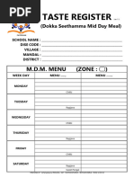 MDM Monthly Report Format Template | PDF