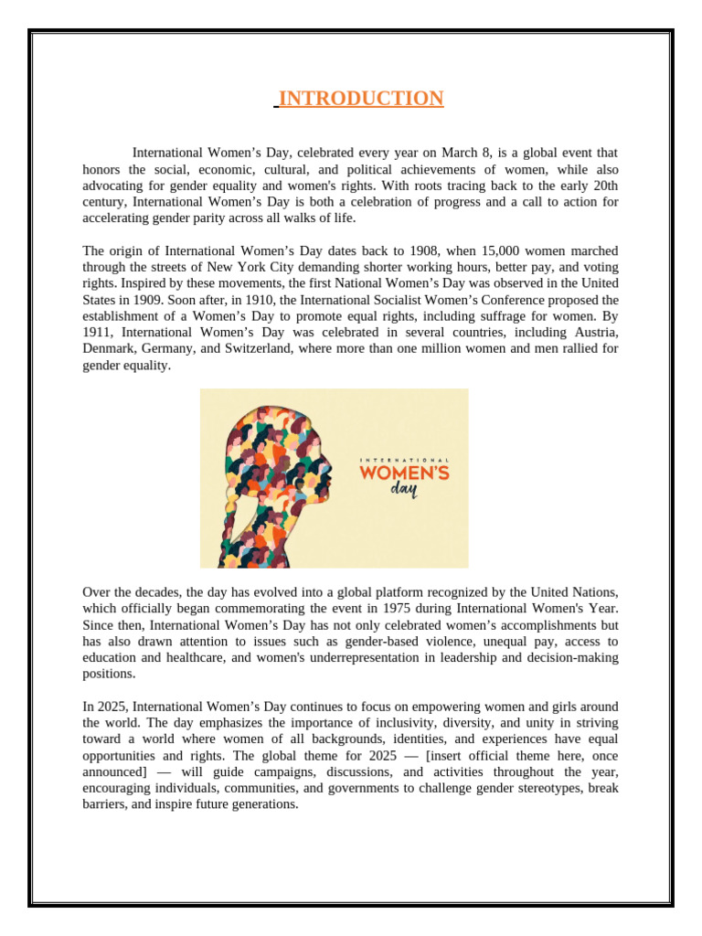 International Women's Day 2025 Panel Discussion | PDF | Woman | Empowerment