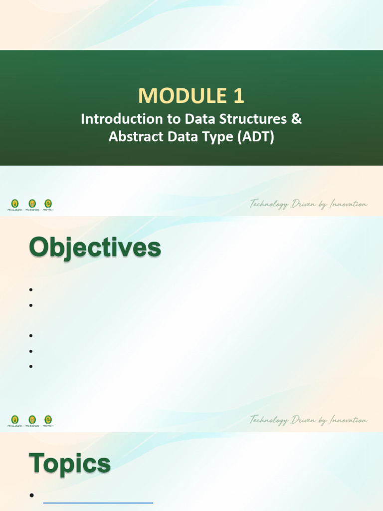 Lecture1 Csc0015 Module1 Week1 | PDF | Data Structure | Data Type