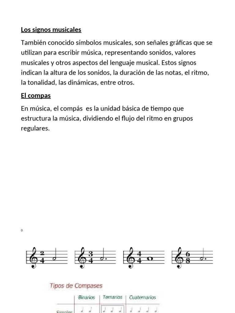 Los Signos Musicales | PDF