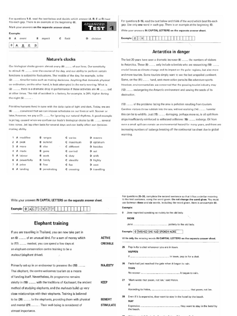 Exam # 1 CAE Essential 1 | PDF