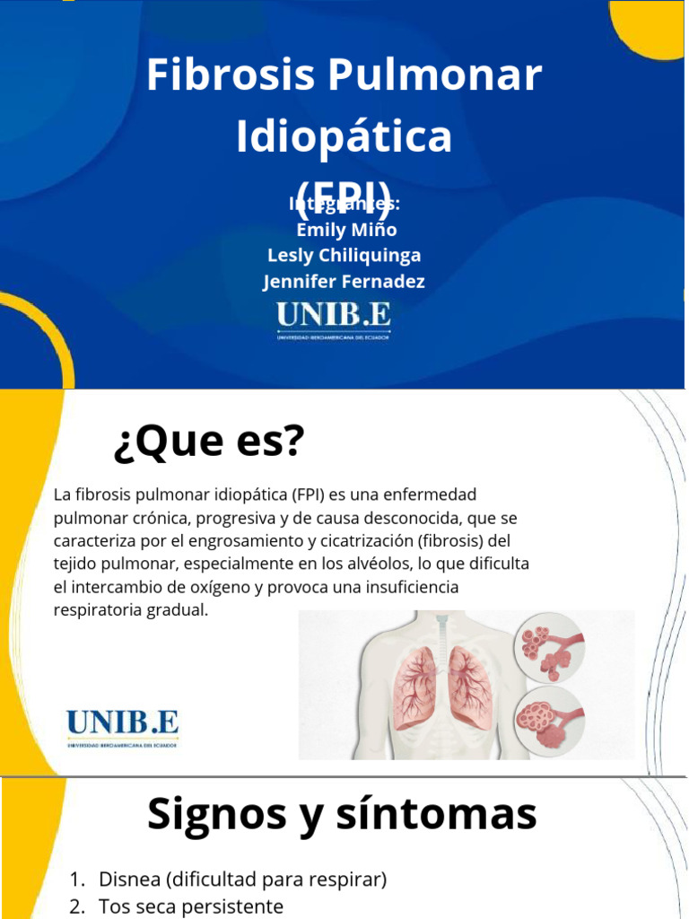 Guía sobre Fibrosis Pulmonar Idiopática | PDF | Enfermedades y ...
