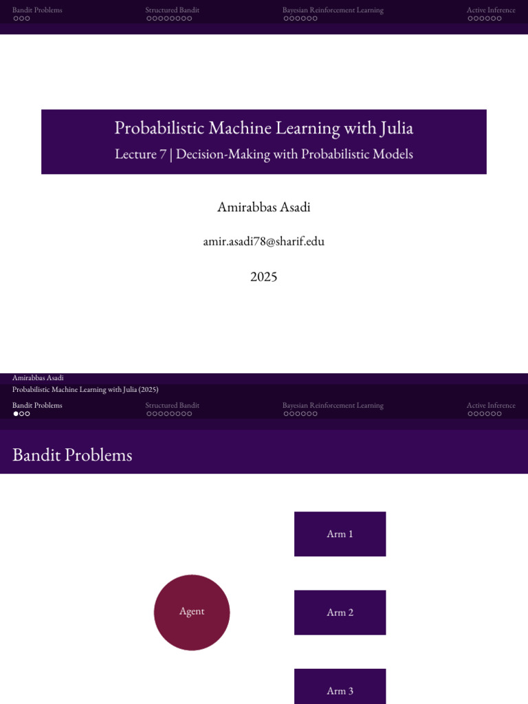 Decision-Making With Probabilistic Models | PDF | Bayesian Inference | Statistical Inference