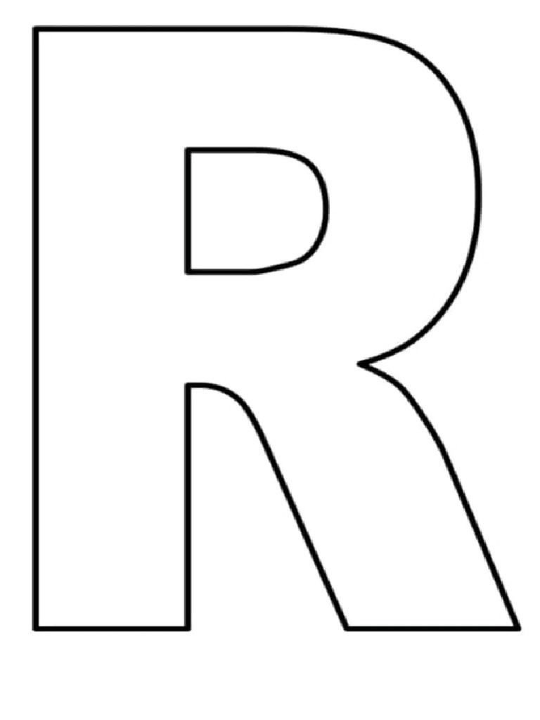 La R Mayúscula para Patrones de Letras o Títulos | PDF