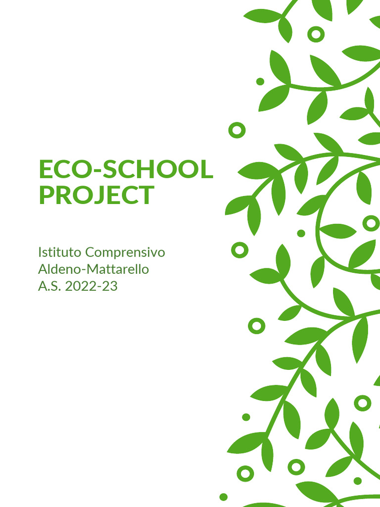 Eco School Project English Version | PDF | Sustainability | Science