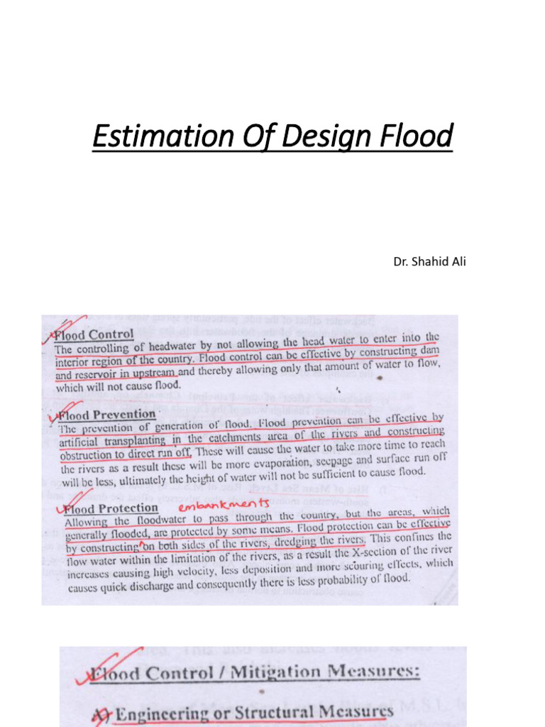Design Flood Estimation Methods | PDF | Flood | Drainage Basin
