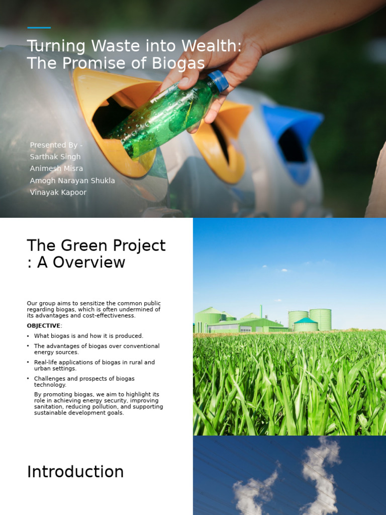 Turning Waste Into Watts-A Study on Biogas Production | PDF