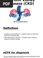 Chronic Kidney Disease Overview | PDF | Chronic Kidney Disease | Kidney