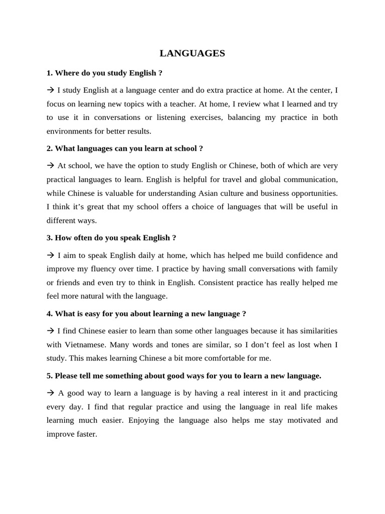 Languages | PDF