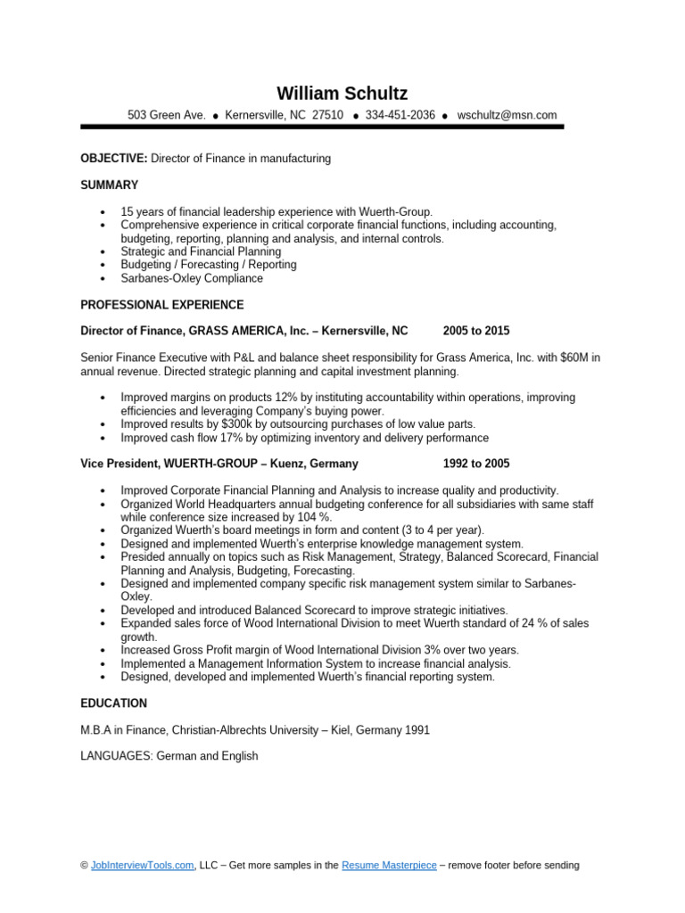 36-Finance Resume Google Docs Resume Template | PDF | Sarbanes–Oxley ...