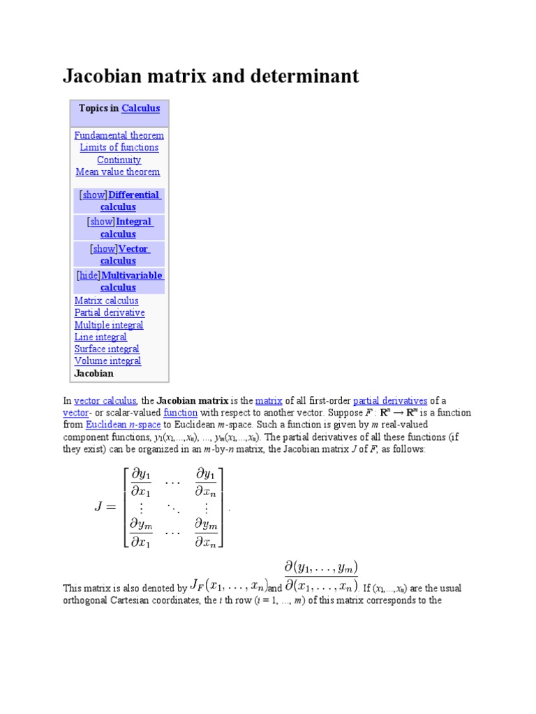 Jacobian Matrix and Determinant_line Integral | Integral ...