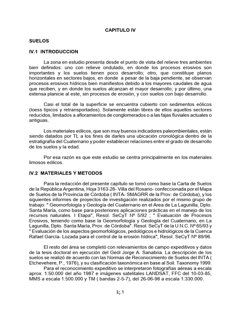 Características de Suelos en Interfluvios | PDF | Erosión | Ciencias de ...