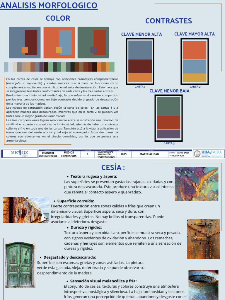 Colores y Texturas en Diseño Textil | PDF | Color | Azul