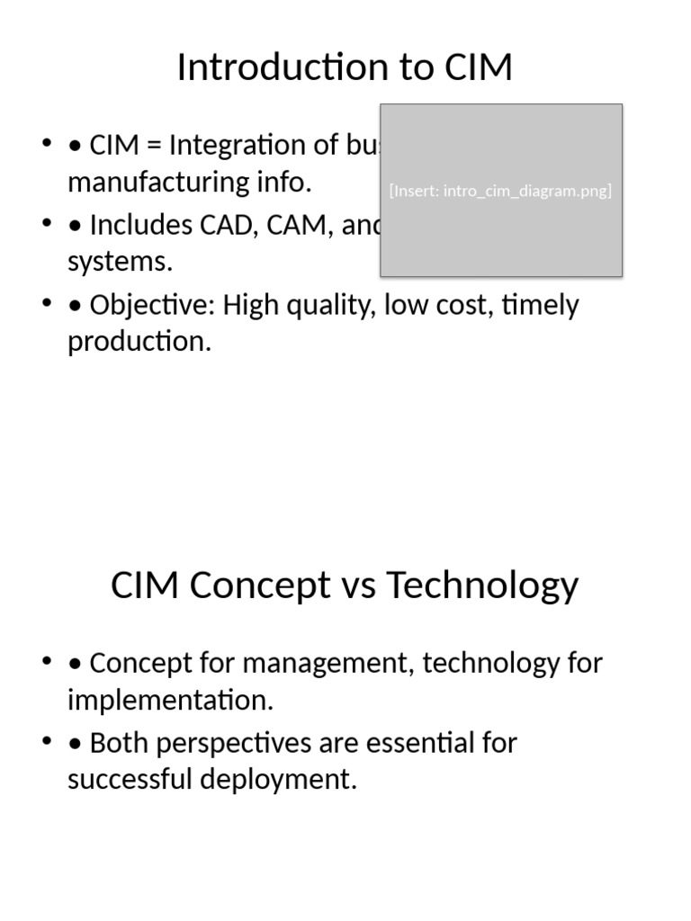 Overview of CIM Operations and Wheel | PDF | Computer Aided Design ...
