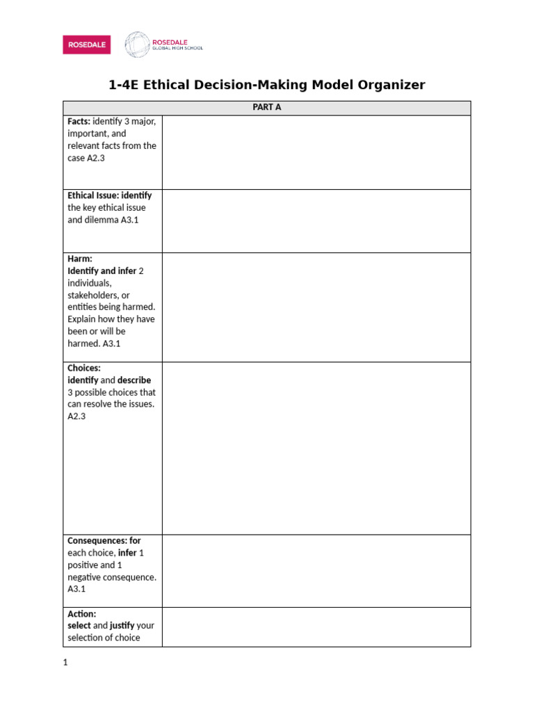 Ethical Decision-Making Model Guide | PDF