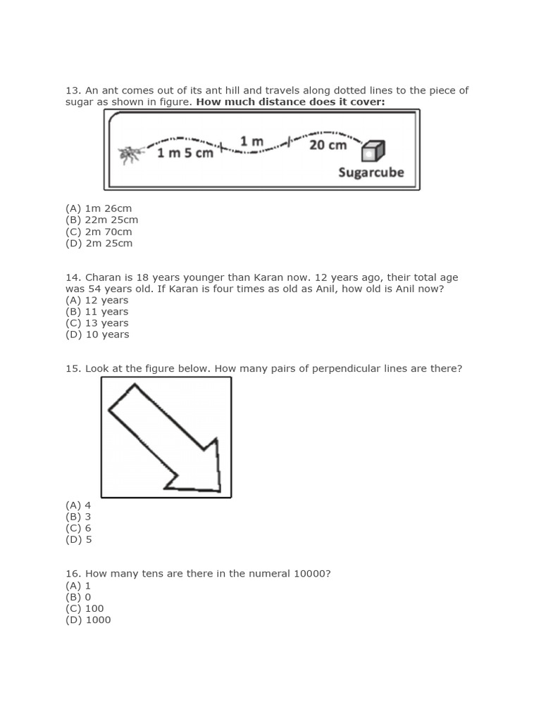 Math-Ques-Class5 Part 4 | PDF