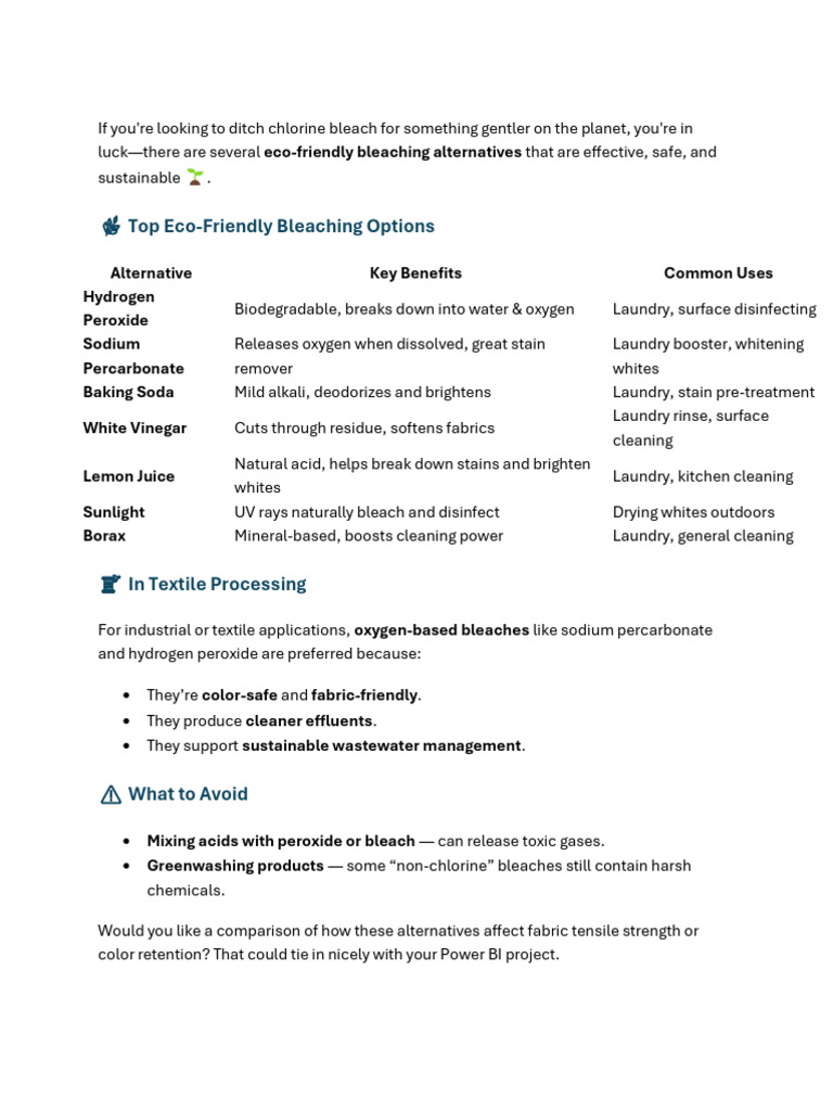 ? Desizing Agents Are Chemicals or Biological Substances Us | PDF ...