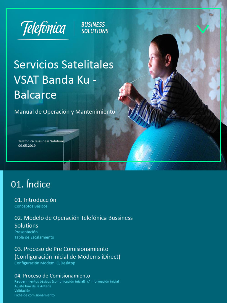 Manual de O&M VSAT Ku Balcarce - V2 | PDF | Dirección IP | Módem