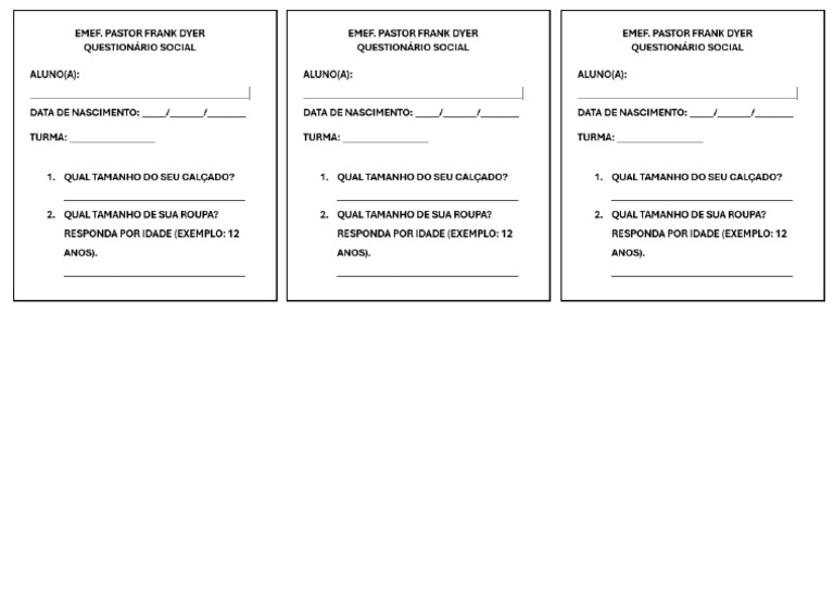 Questionario Informativo | PDF