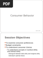 Consumer Behavior in Grade 11 Economics | PDF | Utility | Demand