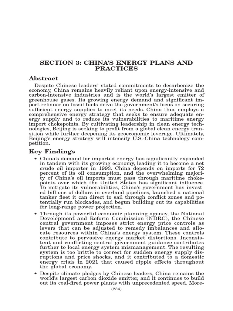 Chinas Energy Plans and Practices | PDF | Cost Of Living | Renewable Energy