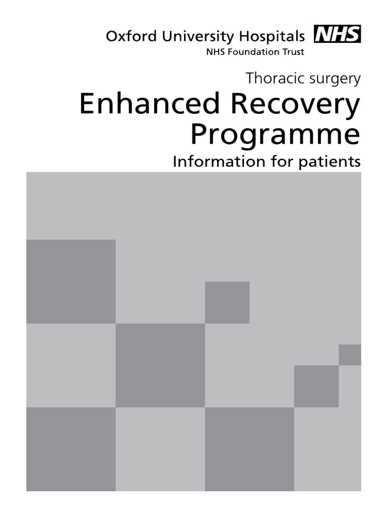 Enhanced Recovery for Thoracic Surgery | PDF | Analgesic | Smoking ...
