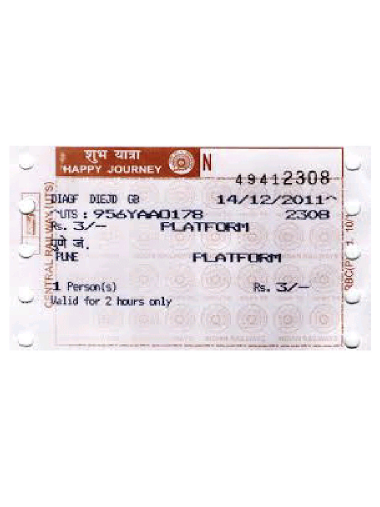 Train Ticket | PDF