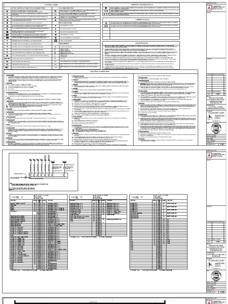 Electrical Emergency Lighting Schedule | PDF | Electrical Wiring | Switch