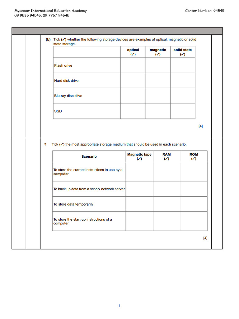 Chapter 3 Q (Storage Devices & Media) | PDF | Chess Theory | Chess Openings