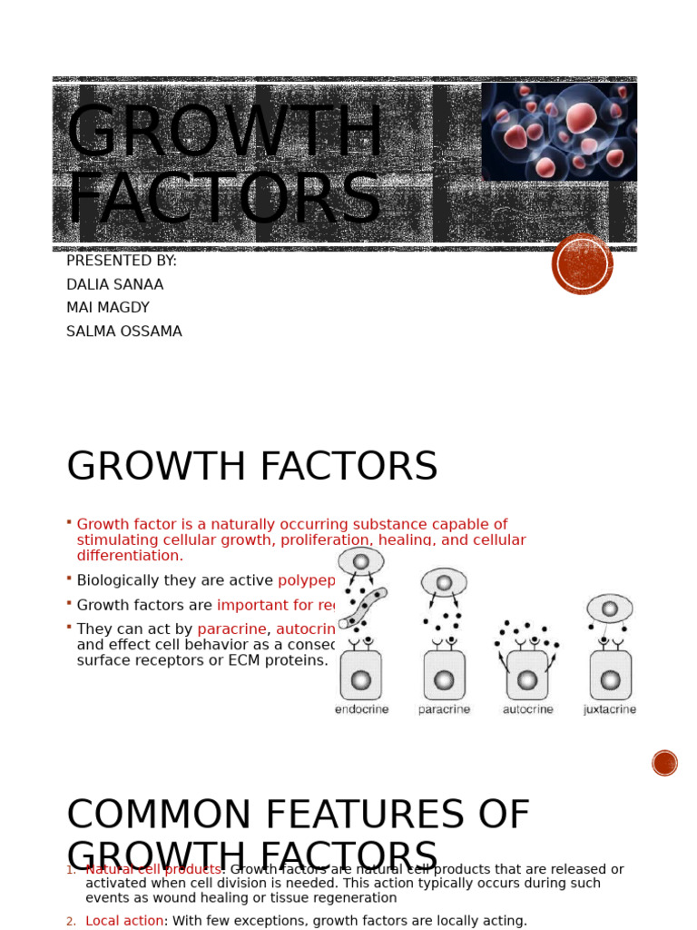 Growth Factors - Final Final - 1 | PDF | Wound Healing | Chemokine