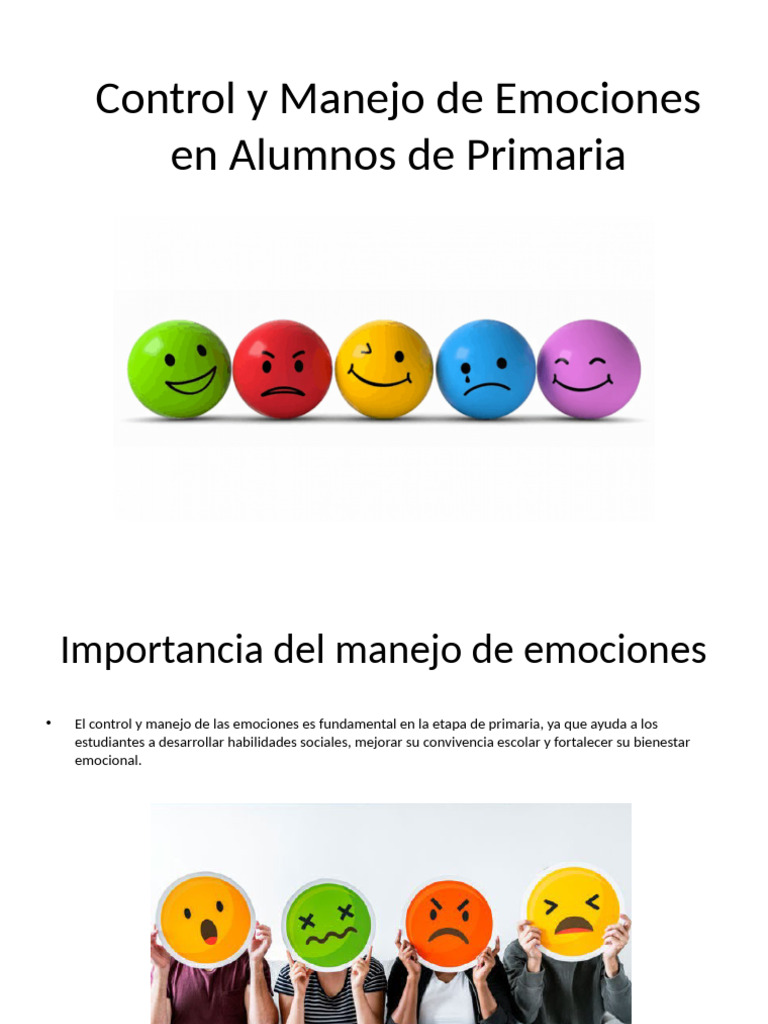 Control Manejo Emociones | PDF