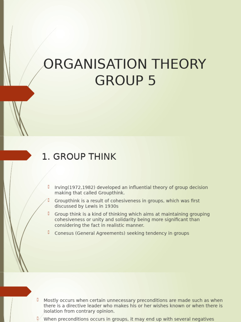 Organisation Theory | PDF | Communication | System