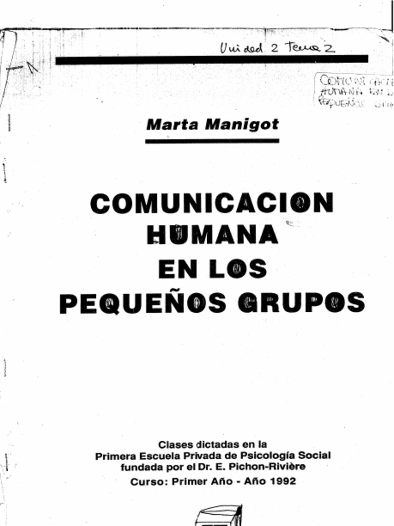 Manigot Comunicacion Humana | PDF