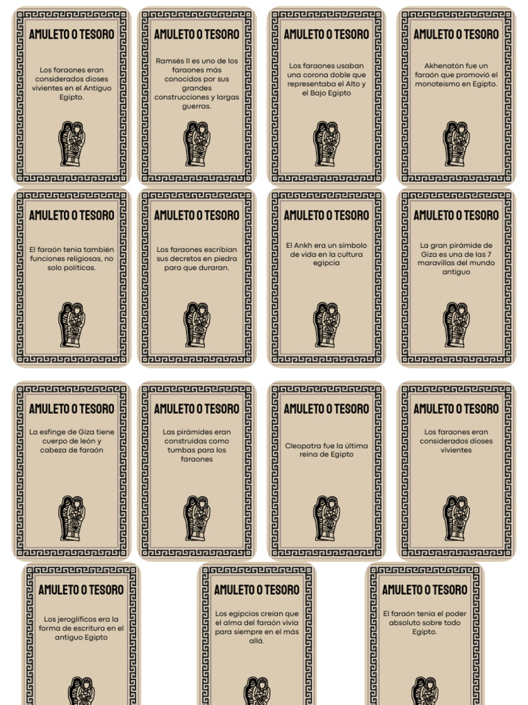 Fichas | PDF | Antiguo Egipto | faraón