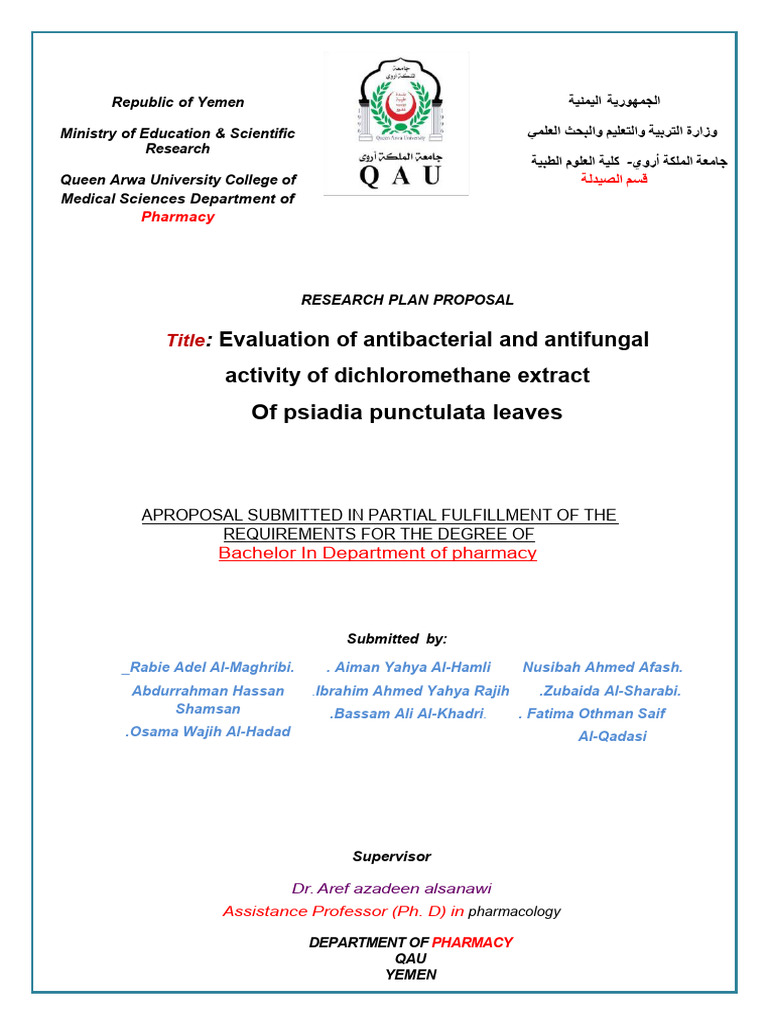 Antimicrobial Study of Psiadia Punctulata | PDF | Antimicrobial ...