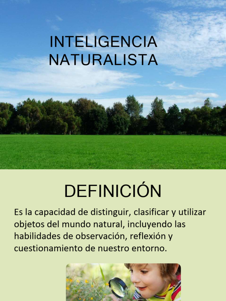 Inteligencia Naturalista | PDF | Inteligencia | Placer
