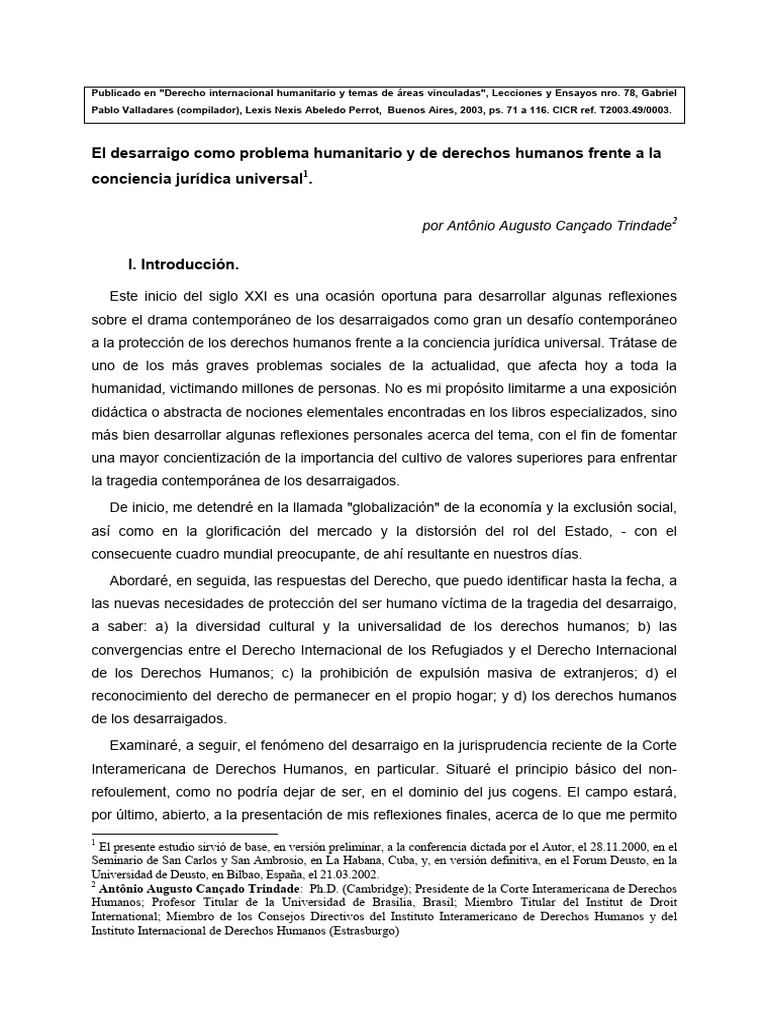 Desarraigo y Derechos Humanos Globales | PDF | Derechos humanos | Pobreza