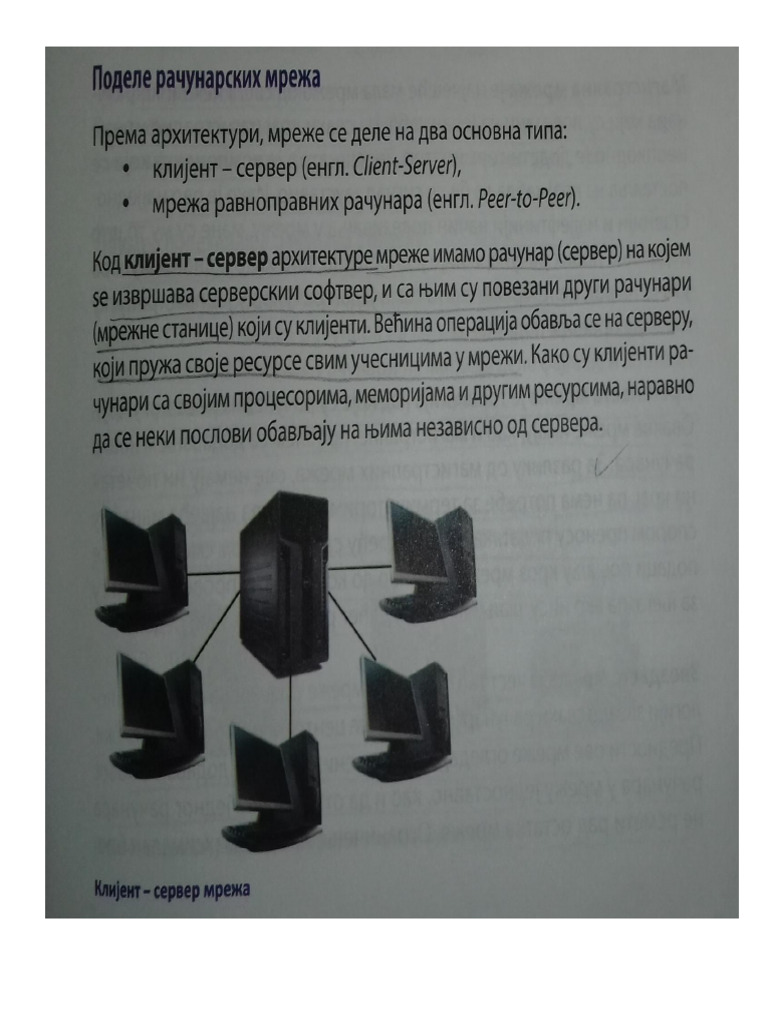 Klijent - server i vrste mreža | PDF