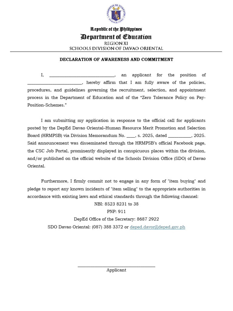 Commitment to Ethical Recruitment Practices | PDF